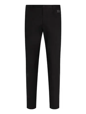 Dolce & Gabbana Tailored Cotton Trousers - Black