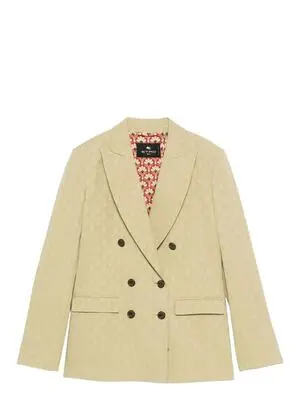 Etro Fitted Double-breasted Jacket - Nude & Neutrals