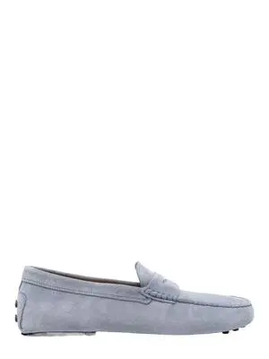 TOD`S Suede Gommino Driving Loafers - Blue
