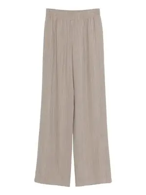 GOLDEN GOOSE Pinstripe Wool Blend Pants - Brown