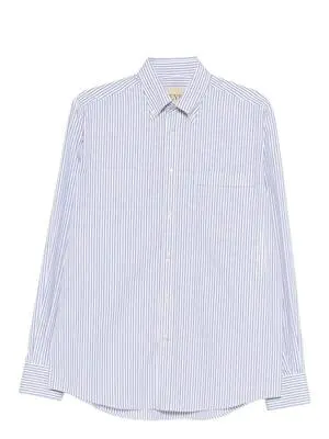 Valentino Garavani Striped Cotton Shirt - Blue