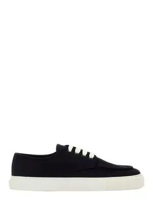 Prada Canvas Lace-up Sneakers - Blue