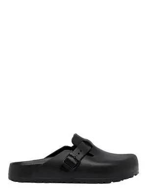 BIRKENSTOCK Boston Leather Mule - Black