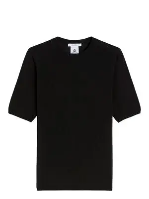 Max Mara Short Sleeve Wool Sweater - Black