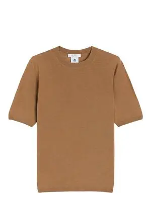Max Mara Short Sleeve Wool Sweater - Brown