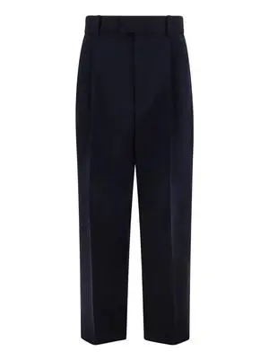 Givenchy GIVENCHY Wool Pleated Pants Blue