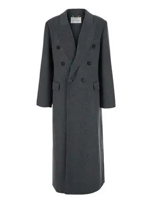VICTORIA BECKHAM DOLCE & GABBANA Double-Breasted Wool Coat