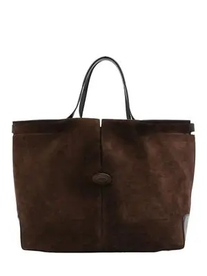 TOD`S Tod's Suede Tote Bag - Brown