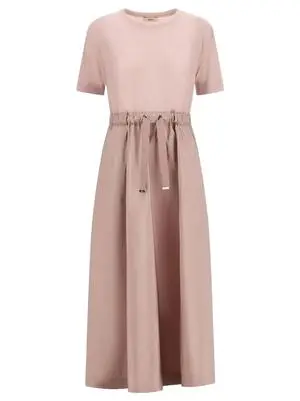 Herno Paneled Midi Dress - Pink & Purple