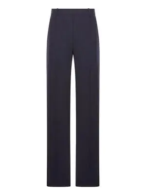 Saint Laurent High-waisted Wool Tailored Pants - Blue