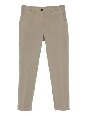 Incotex Leyre Straight-leg Cotton Trousers - Green