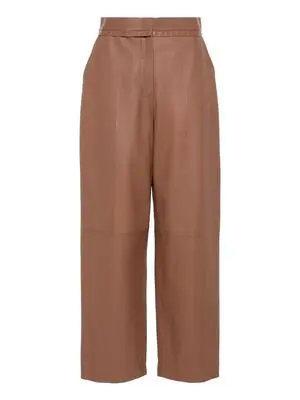 FENDI Leather Trousers