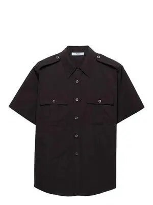 Prada Short Sleeve Utility Shirt Black