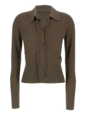 FENDI FENDI Slim-Fitting Wool Polo Jumper