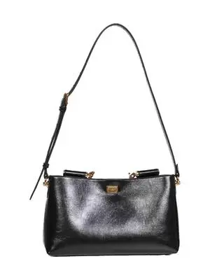 Dolce & Gabbana Vittoria Handbag In Calfskin - Black