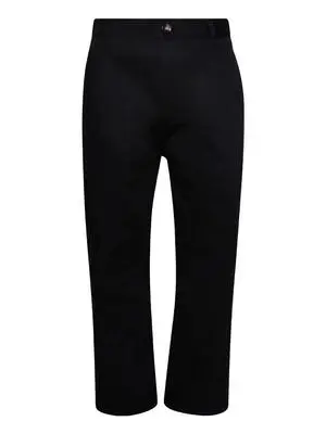 Marni Cotton Wide-leg Trousers - Black
