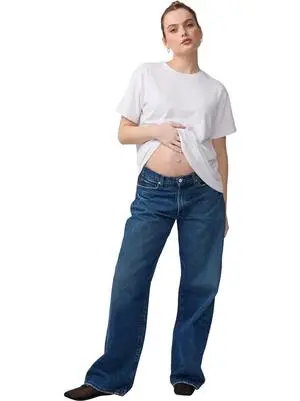 INGRID & ISABEL Relaxed Short Sleeve Tee - White