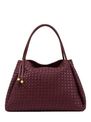 KATIE LOXTON Nova Large Woven Shoulder Bag Cherry