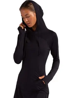 BLOQUV Hoodie Dress Relaxed - Black