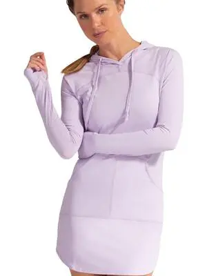 BLOQUV Hoodie Dress Relaxed Lavender