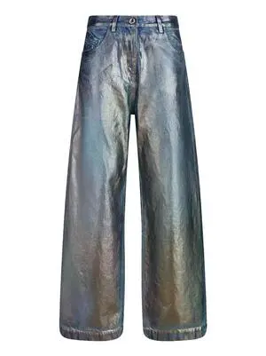 Attico Belt-loops Jeans - Silver