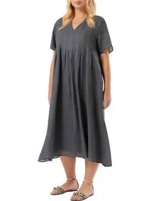 Marina Rinaldi Velogio Midi Dress - Medium Grey