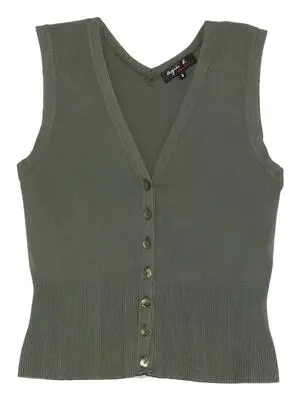 AGNES B. V-Neck Sleeveless Top