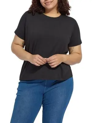Lyssé Perfect Box Cut T-Shirt Black