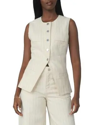 LOLA DENIM Emma Denim Vest - Silver Lining