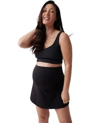 INGRID & ISABEL Athletic Skort With Built-in Shorts - Black
