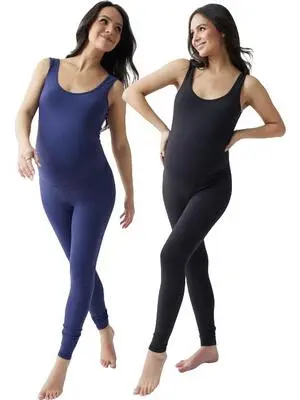 INGRID & ISABEL Active Long Unitard Bundle - Black/navy