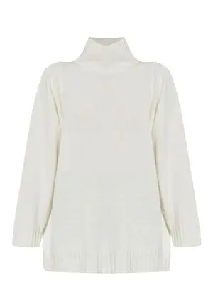 Max Mara Cashmere Turtleneck Sweater - White