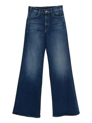 MOTHER The Hustler Roller Sneak Denim Jeans Blue