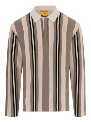 Guest In Residence Striped Cashmere Polo Shirt - Red
