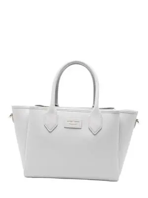 Emporio Armani Medium Shopping Bag - Light Grey