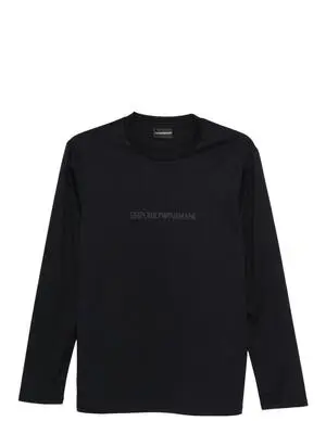Emporio Armani Logo Cotton T-shirt - Blue