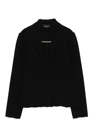 Emporio Armani Single-breasted Blazer - Black