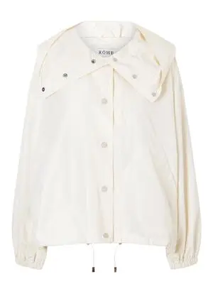 RÓHE Hooded Taffeta Jacket - Neutrals