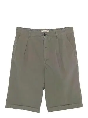 40WEFT Pleated-design Shorts - Green