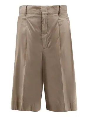 Soeur Imogen Biologic Cotton Bermuda Shorts - Beige