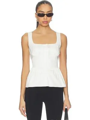 ELODIE THE LABEL Halen Top - White