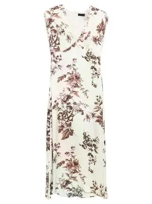 Liu Jo Floral Split Maxi Dress - Neutrals