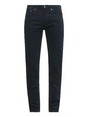 Gant Pants In Corduroy With Leather Trims - Blue