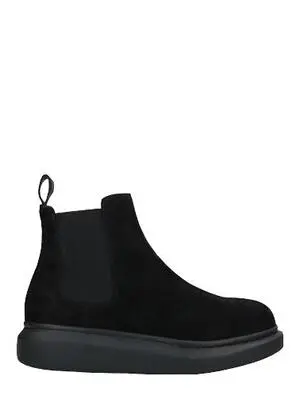 Alexander McQueen Ankle Boots With Wedge Heel - Black