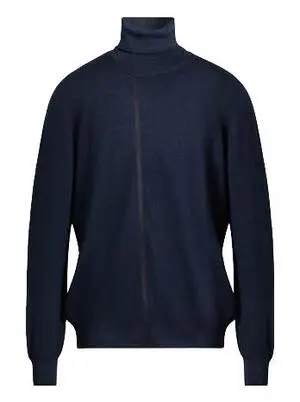 DRUMOHR Turtleneck Merino Wool Top Navy