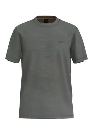 BOSS Crew-neck Short-sleeve T-shirt - Grey