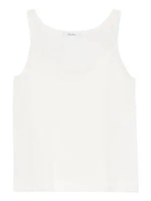 Max Mara Square Neck Vest Top - White