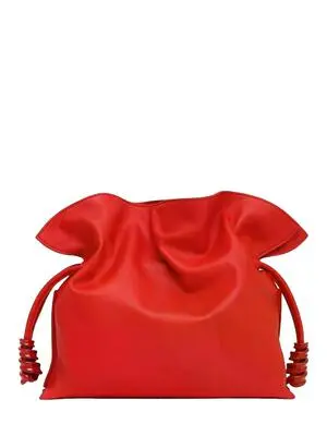 Loewe Medium Coil Flamenco Clutch - Red