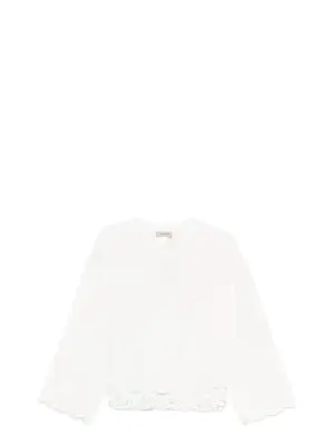 TWINSET Embroidered-detail Sweatshirt - White