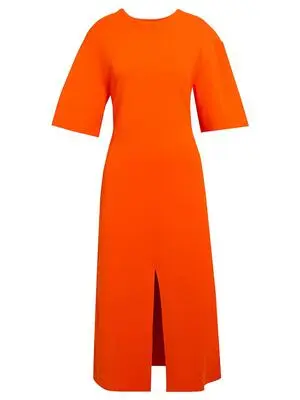 Stella McCartney Stretch-knit Midi Dress - Orange